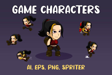 Female Protagonist Character Sprites Download - CraftPix.net