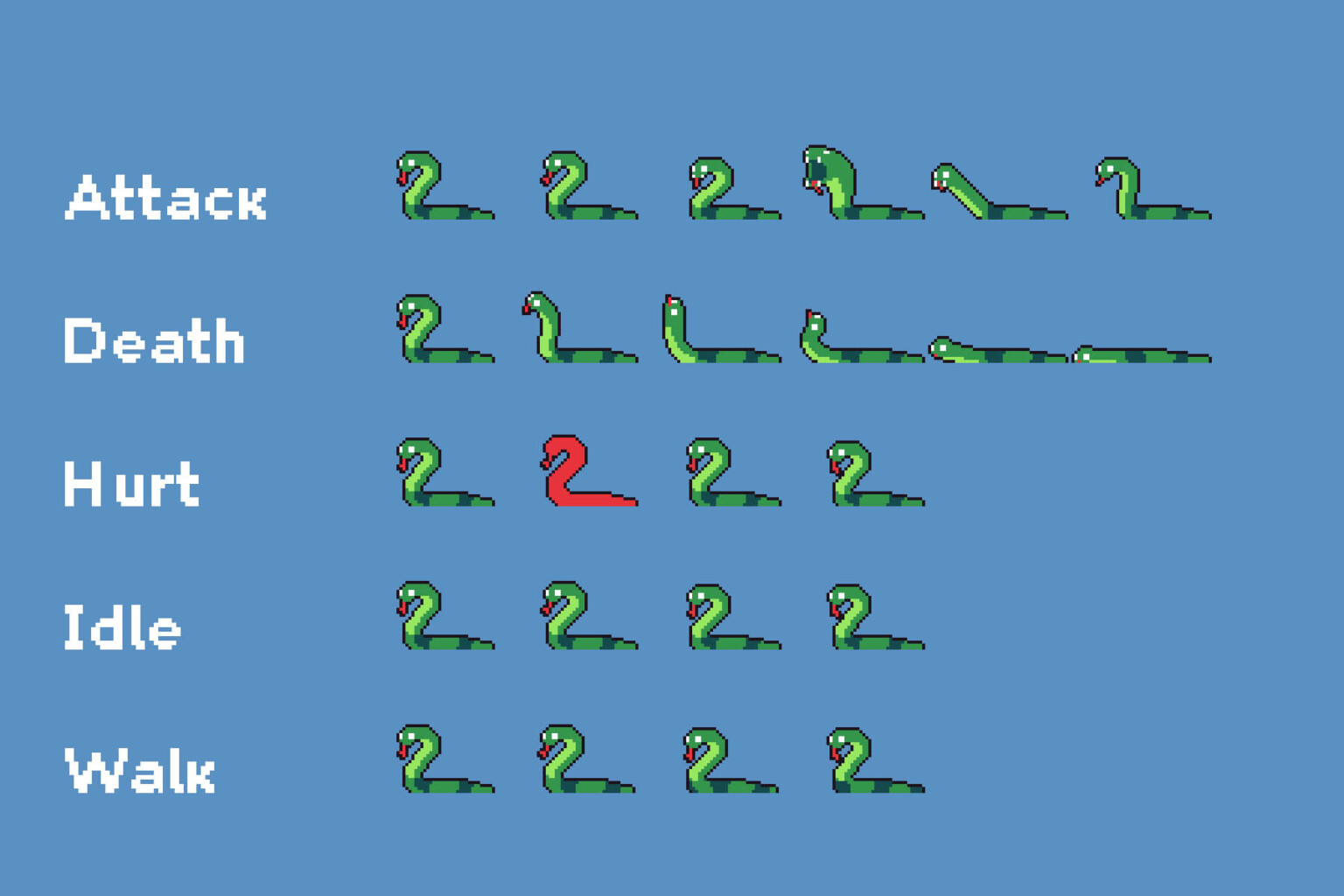 Forest Enemies Pixel Art Sprite Sheet Pack - CraftPix.net