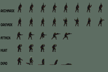 Free Soldier Sprite Sheets Pixel Art Download - CraftPix.net
