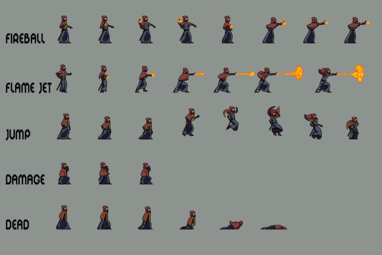 Free Wizard Sprite Sheets Pixel Art Download - CraftPix.net