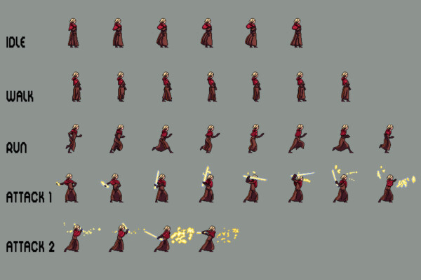 Free Wizard Sprite Sheets Pixel Art Download - CraftPix.net