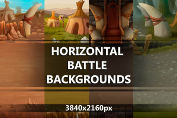 Orc Lands Horizontal Battle Backgrounds - CraftPix.net