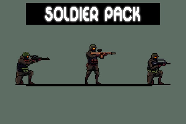Free Soldier Sprite Sheets Pixel Art Download - CraftPix.net