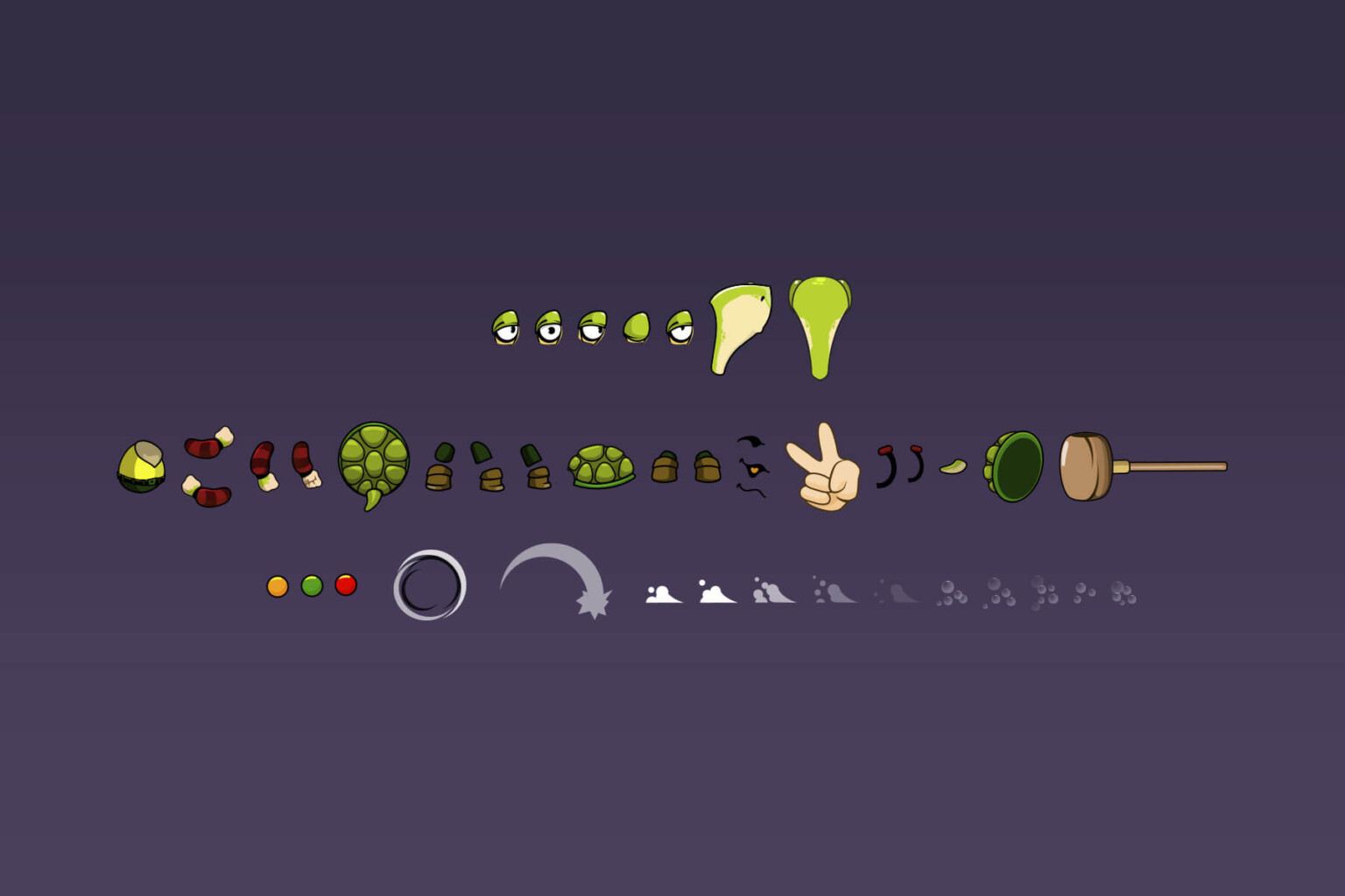 Turtle Game Character Sprite Download - CraftPix.net