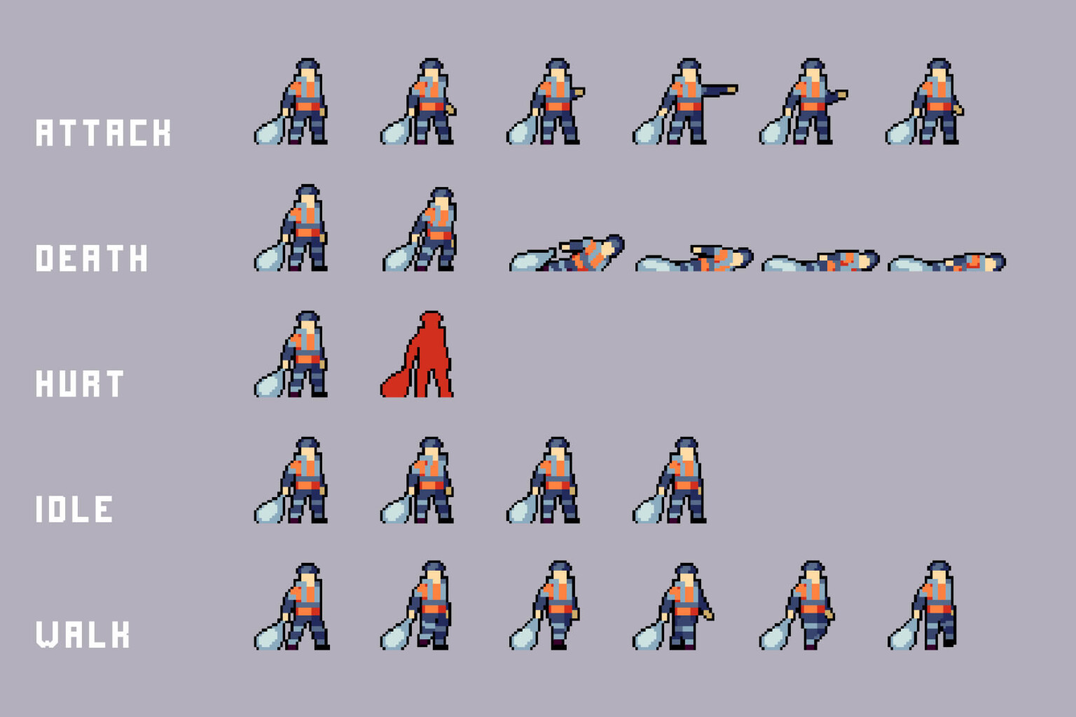 Workers and Drones Pixel Art Character Pack - CraftPix.net