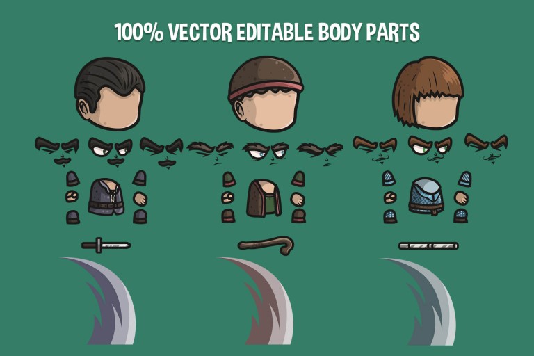 Citizen Chibi Character Sprites Download - CraftPix.net