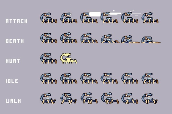 Cyberpunk Desert Bandits Pixel Art Download - CraftPix.net