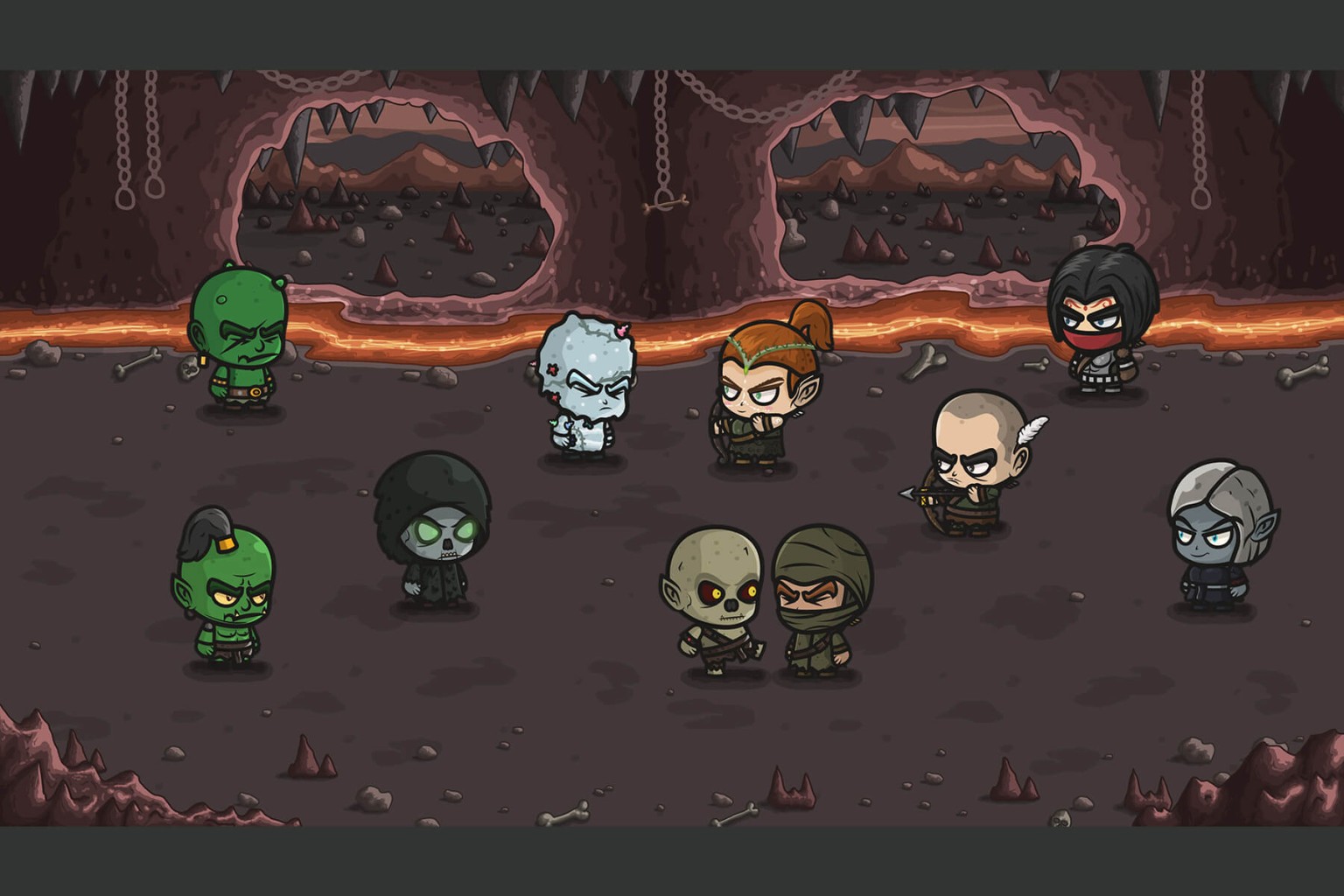 Dragon Dungeon Battle Backgrounds - CraftPix.net