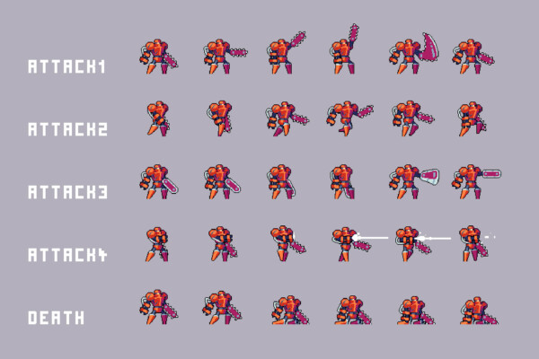 Robots Pixel Art Sprite Sheet Pack Download - CraftPix.net