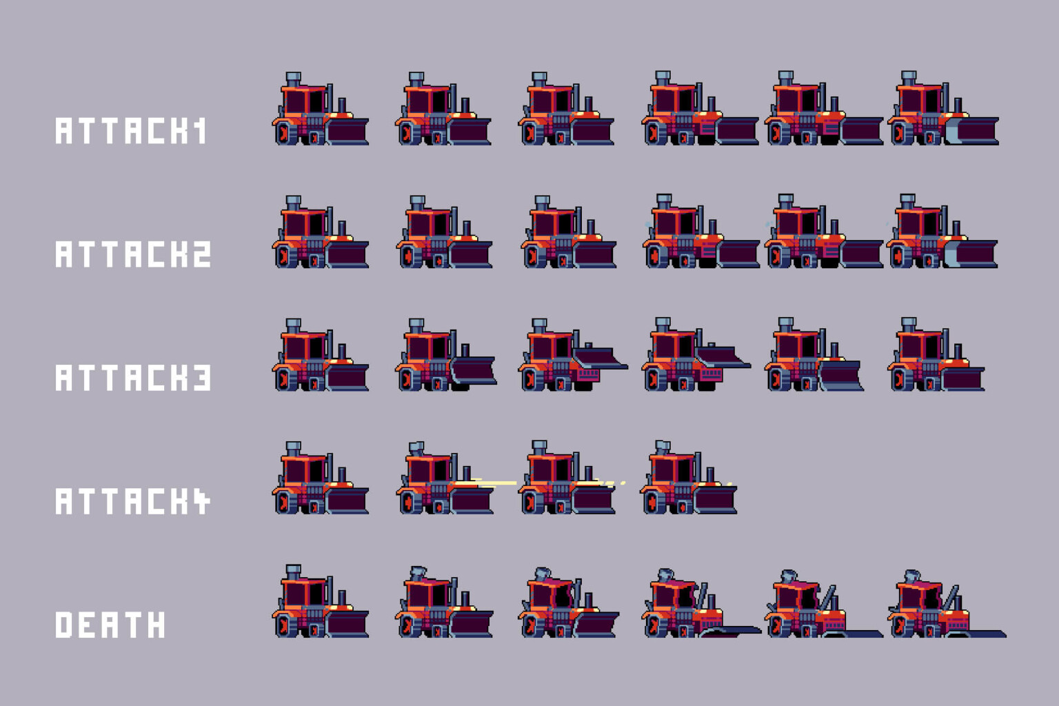 Robots Pixel Art Sprite Sheet Pack Download - CraftPix.net