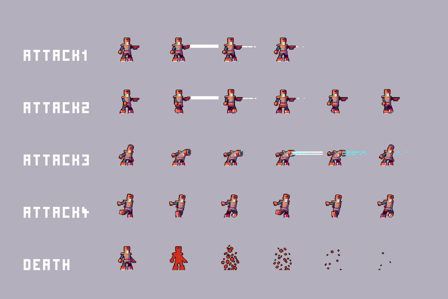 Robots Pixel Art Sprite Sheet Pack Download - CraftPix.net