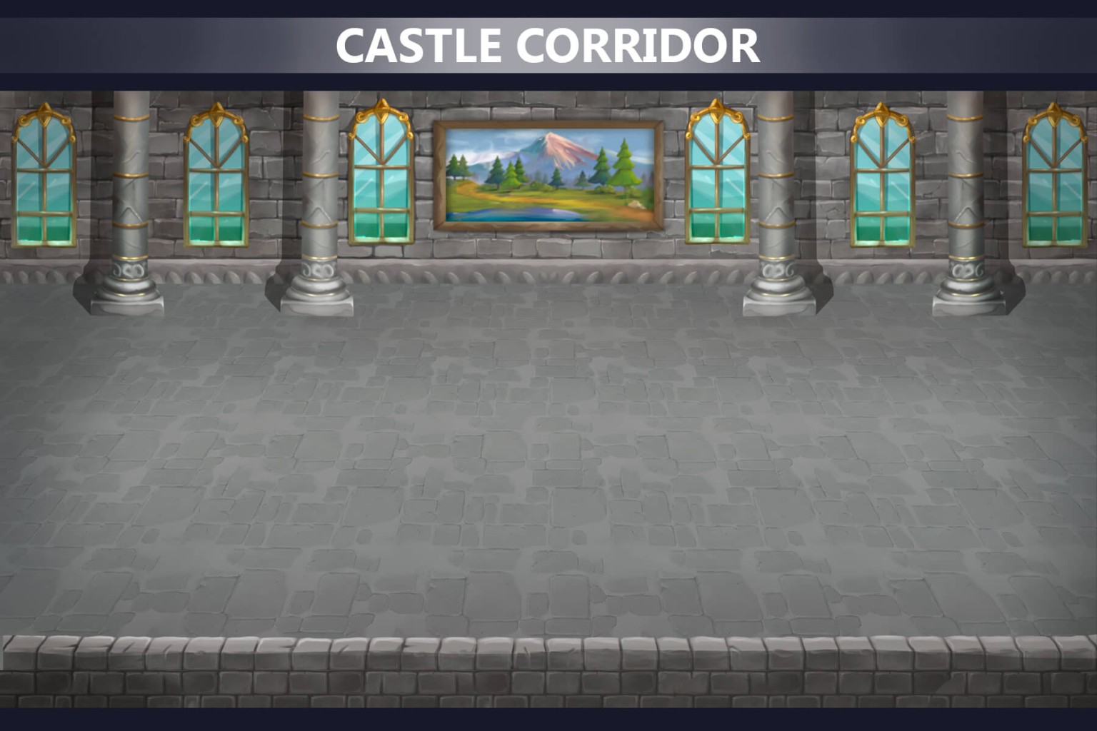 Castle Horizontal Battle Backgrounds - CraftPix.net