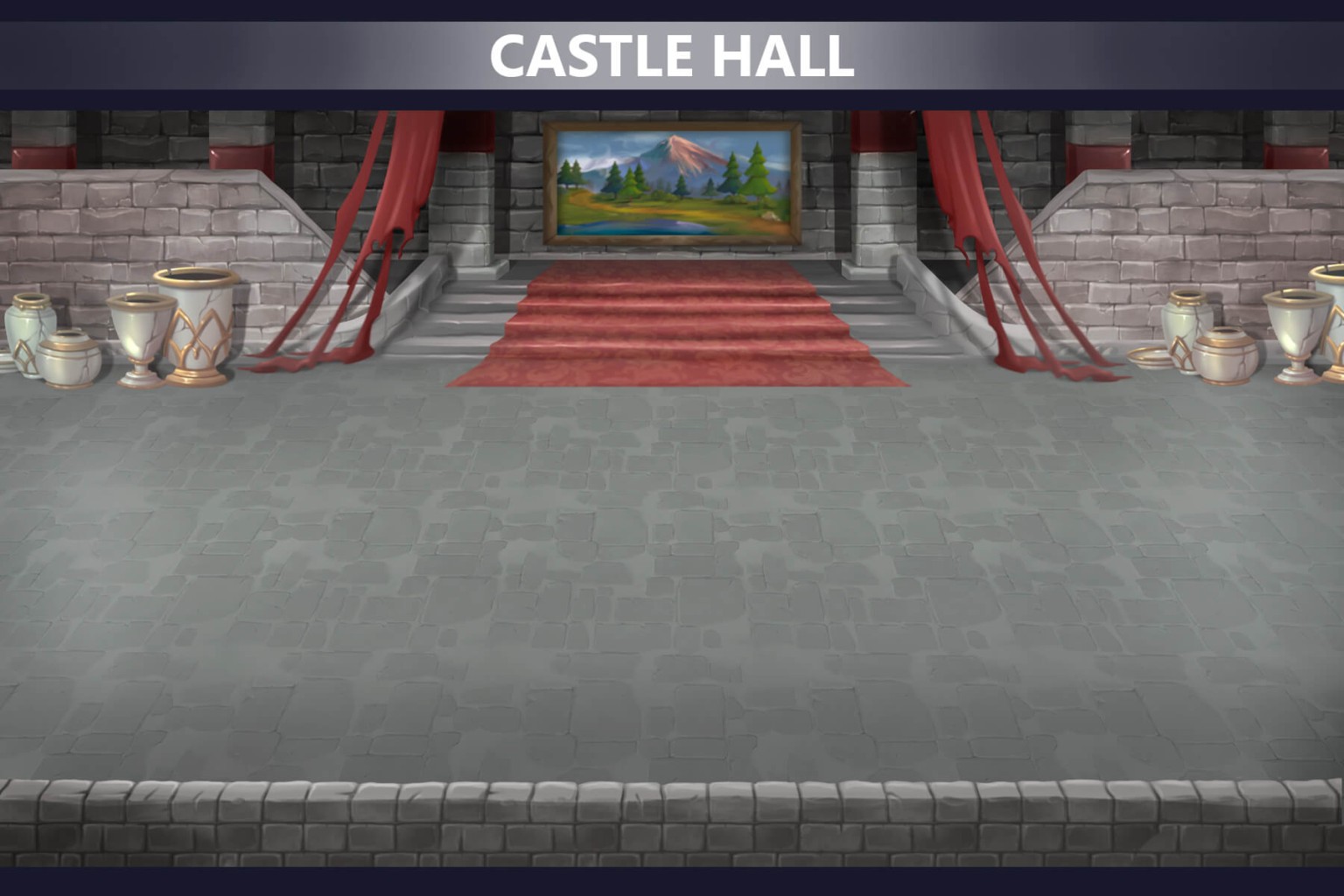 Castle Horizontal Battle Backgrounds - CraftPix.net