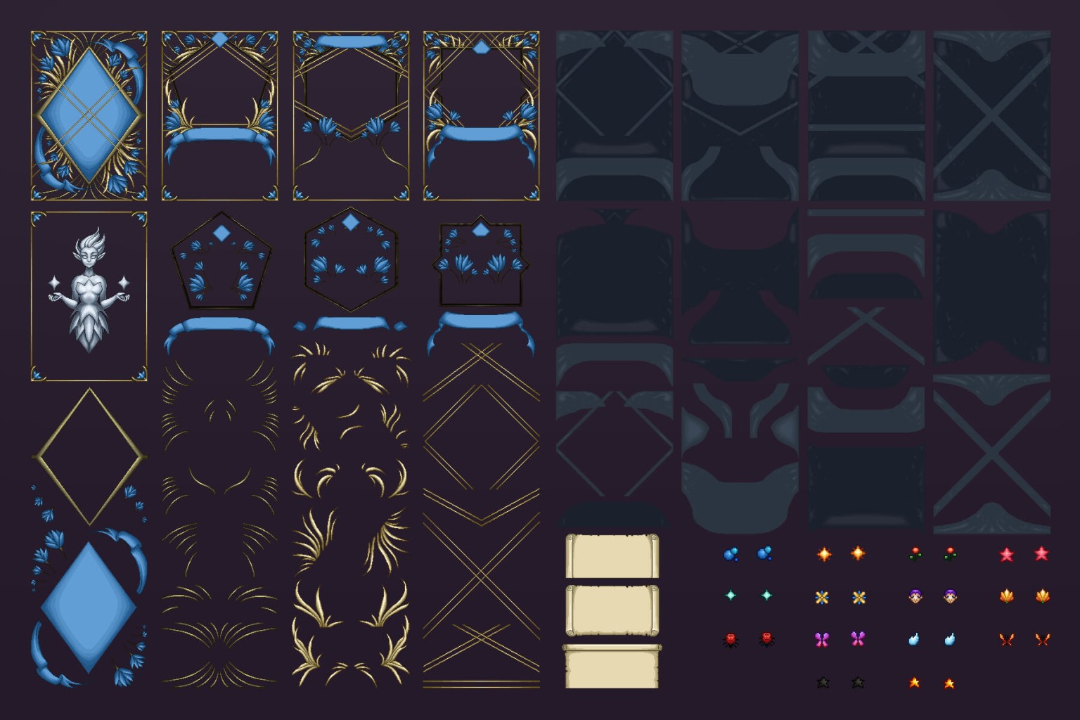 Fairy TCG Pixel Art Template Download - CraftPix.net