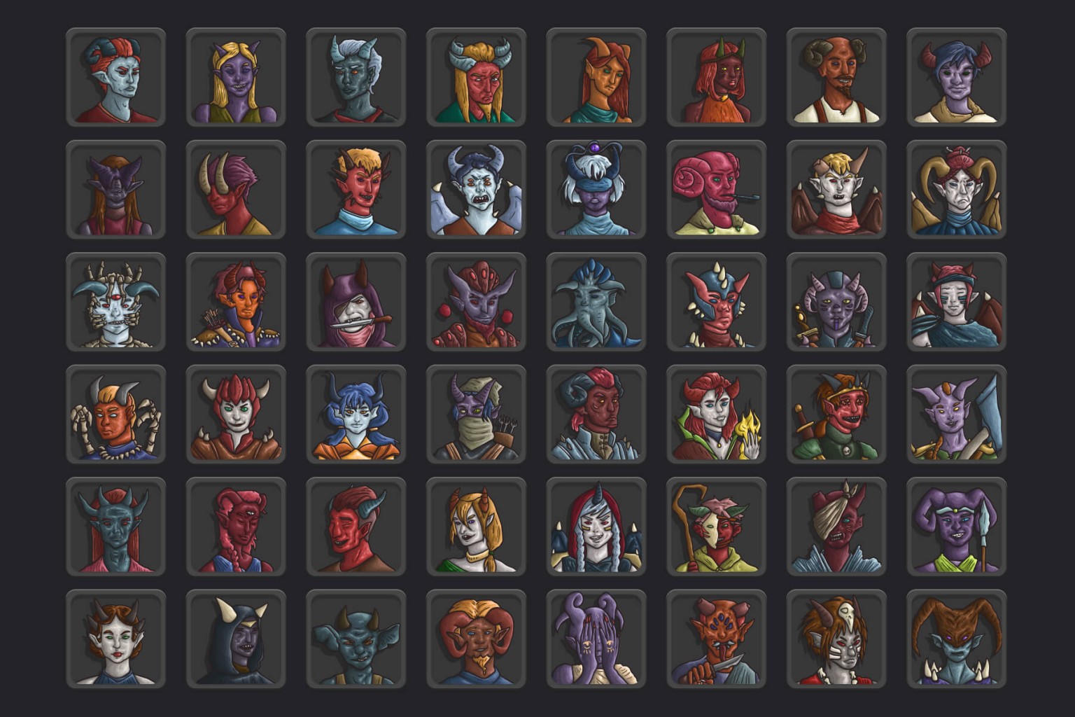 Free Demon Avatar Game Icons Download - CraftPix.net