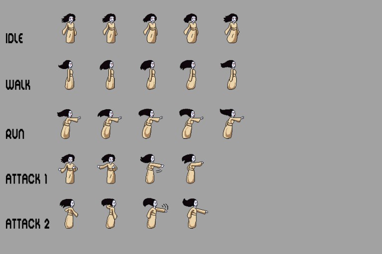 Free Ghost Pixel Art Sprite Sheets Download - CraftPix.net