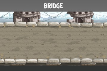 Game Battle Backgrounds with Bridges - CraftPix.net