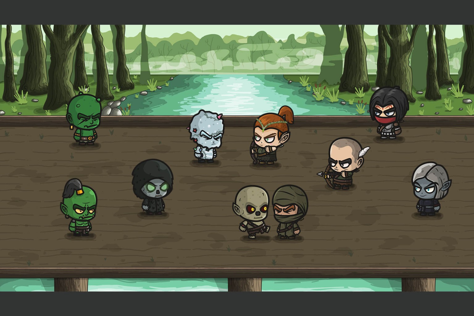 Game Battle Backgrounds with Bridges - CraftPix.net