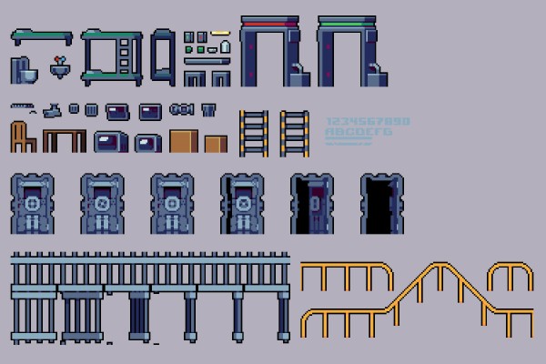 Prison Tileset Pixel Art Assets Download - CraftPix.net