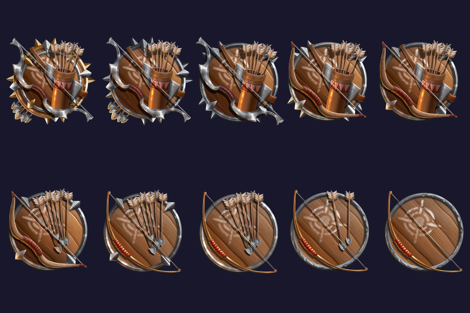 Warrior Achievement RPG Icons Download - CraftPix.net