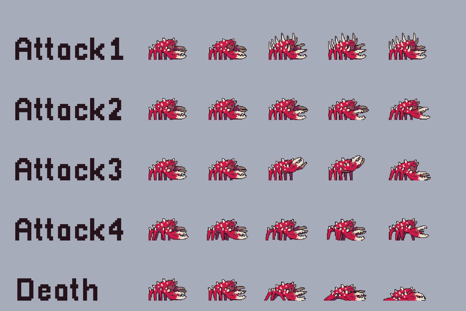 Water Monsters Pixel Art Sprite Sheet Pack - CraftPix.net