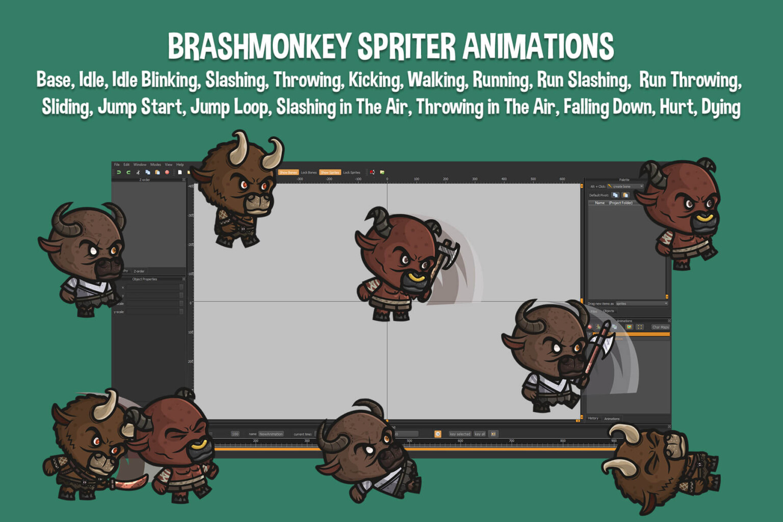 Free Minotaur Chibi Character Sprites - CraftPix.net