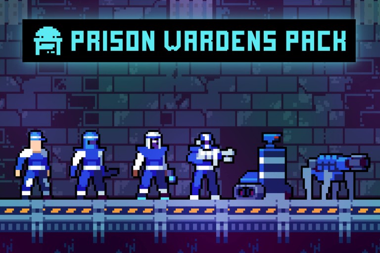 Prison Wardens Pixel Art Character Pack - CraftPix.net