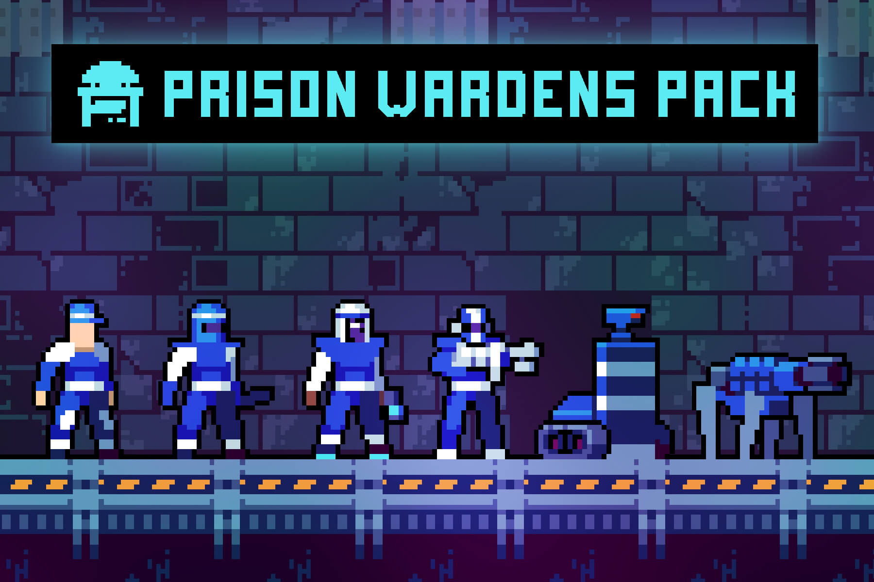 Prison Wardens Pixel Art Character Pack - CraftPix.net