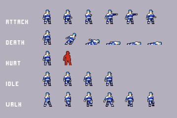 Prison Wardens Pixel Art Character Pack - CraftPix.net