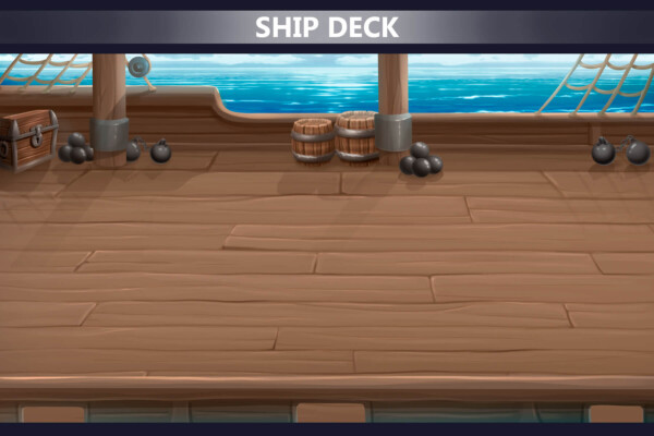 Ship and Coast Battle Game Backgrounds - CraftPix.net