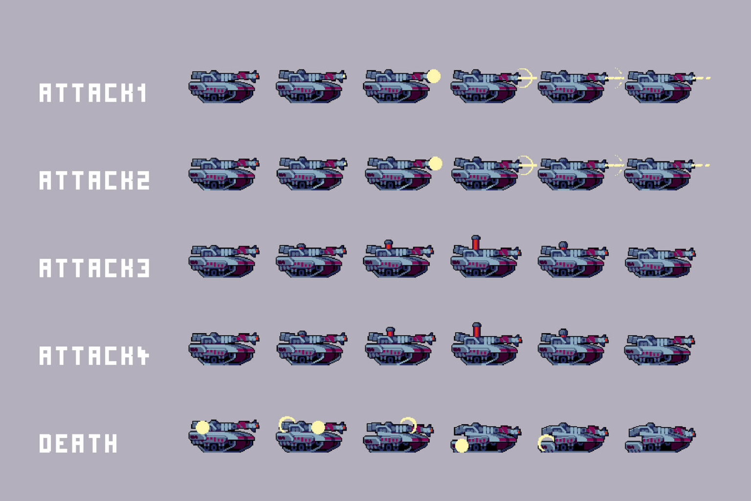 Snow City Bosses Pixel Art Sprite Pack - CraftPix.net