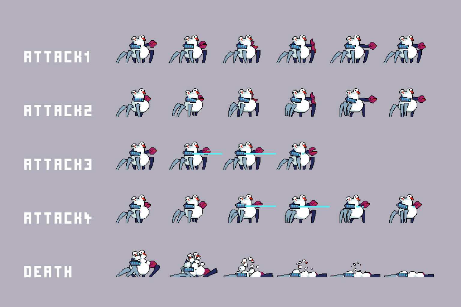 Snow City Bosses Pixel Art Sprite Pack - CraftPix.net