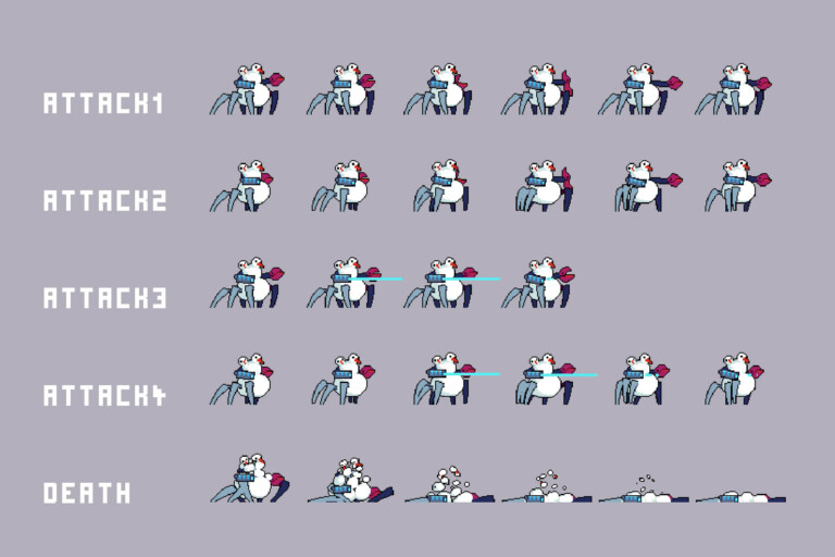 Snow City Bosses Pixel Art Sprite Pack - CraftPix.net