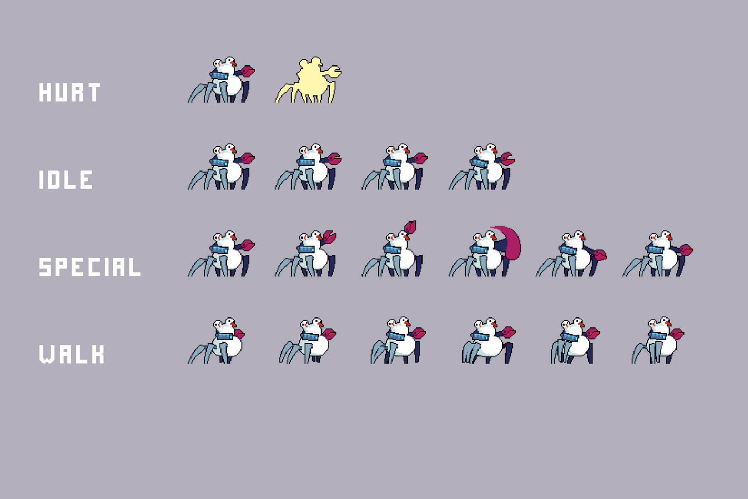Snow City Bosses Pixel Art Sprite Pack - CraftPix.net