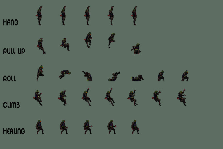 Soldier Character Sprite Sheets Pixel Art Pack 2 - CraftPix.net