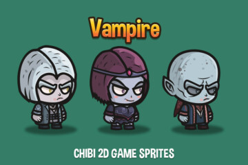 Vampire Chibi Character Sprites Download - CraftPix.net