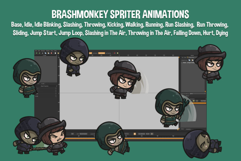 Witch Chibi Character Sprites Download - CraftPix.net