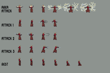 Wizard Pixel Art Sprites Pack 2 Download - CraftPix.net
