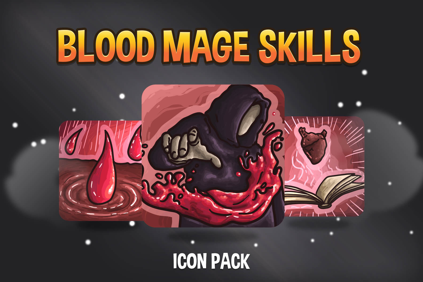 Blood Mage Skills Icon Pack Download - CraftPix.net