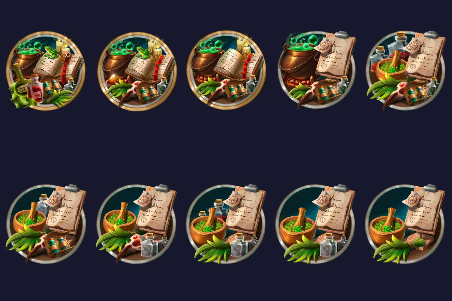 Fishing, Farming and Potion Maker Achievement RPG Icons - CraftPix.net