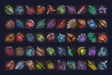 Free Different Weapon RPG Icons Download - CraftPix.net