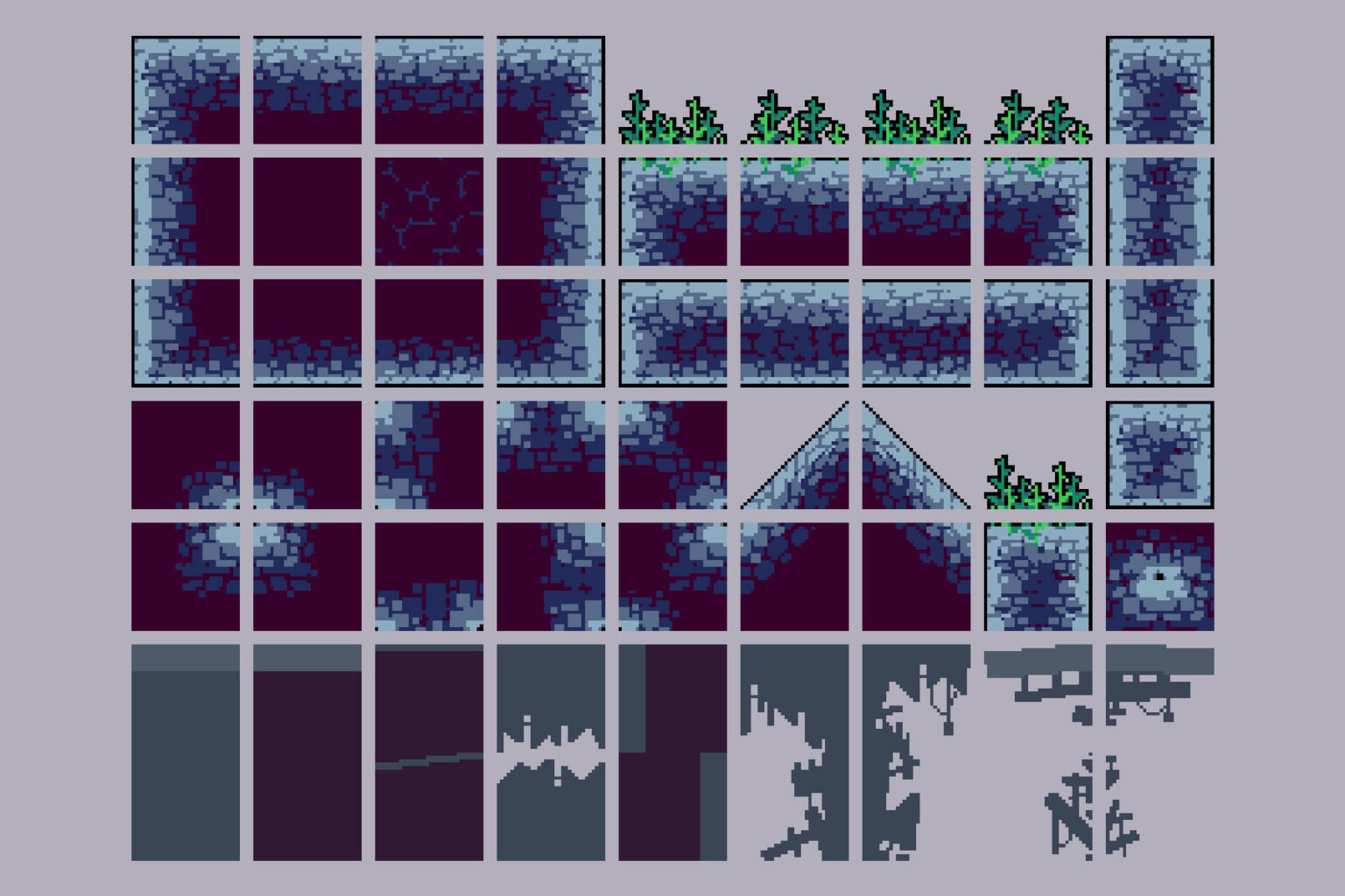 Free Exclusion Zone Tileset Pixel Art - CraftPix.net