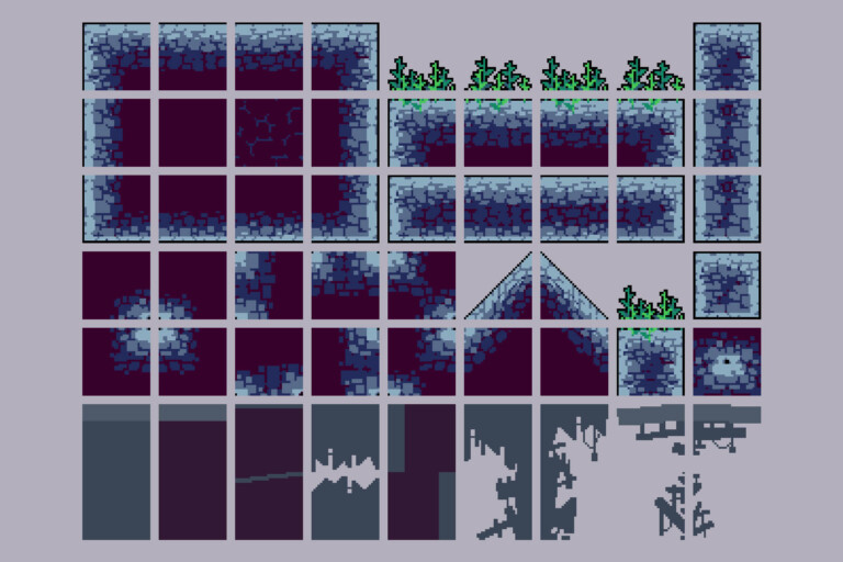 Free Exclusion Zone Tileset Pixel Art - CraftPix.net