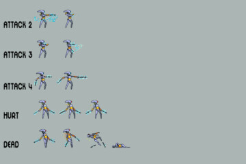 Free Robot Pixel Art Sprite Sheets Download - CraftPix.net