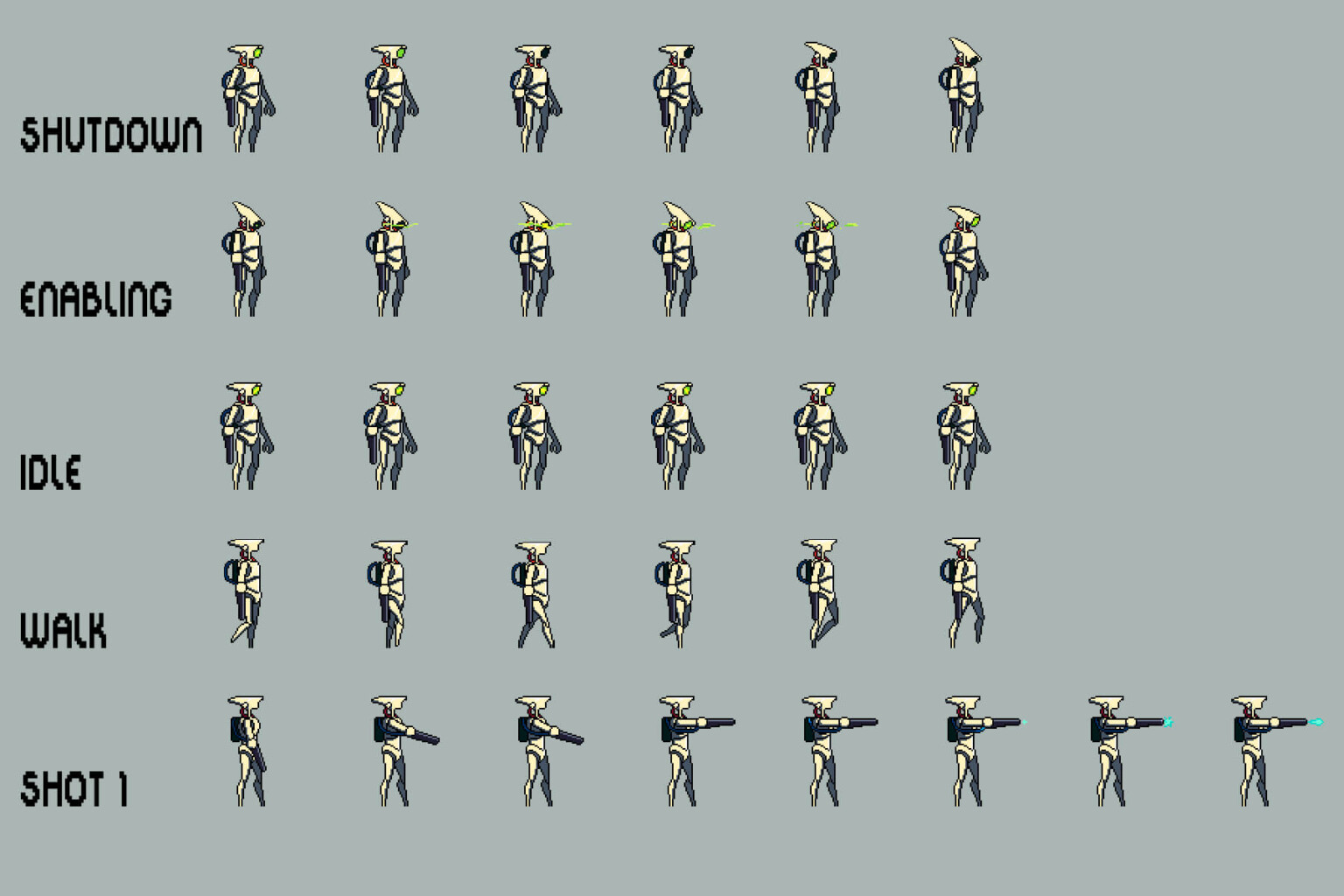Free Robot Pixel Art Sprite Sheets Download - CraftPix.net