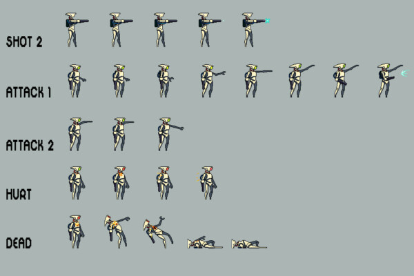 Free Robot Pixel Art Sprite Sheets Download - CraftPix.net