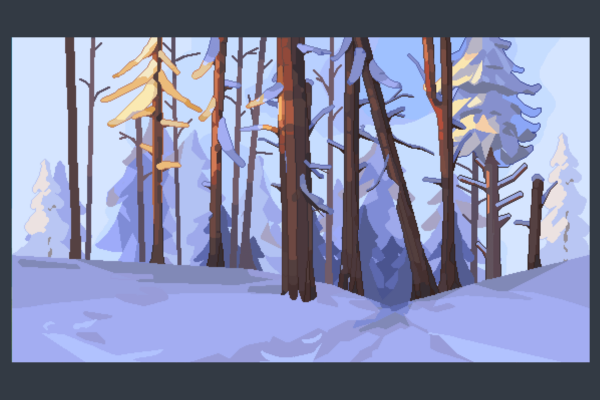 Free Winter Backgrounds Pixel Art Download - CraftPix.net