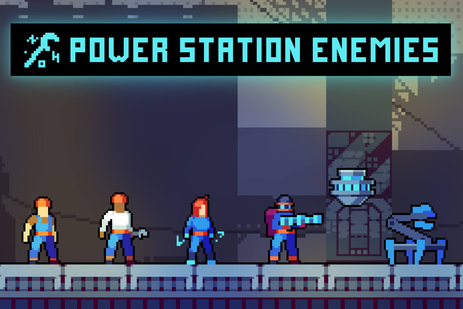 Power Station Enemy Sprite Sheets Download - CraftPix.net
