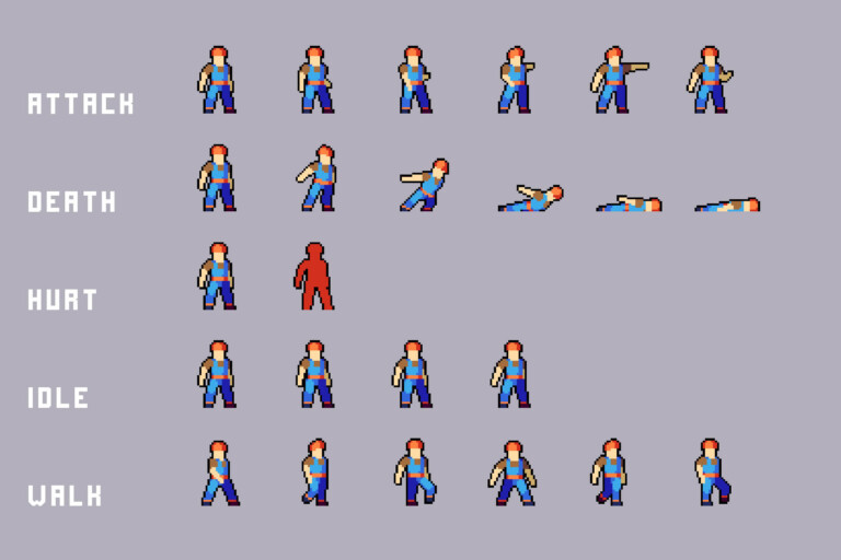 Power Station Enemy Sprite Sheets Download - CraftPix.net