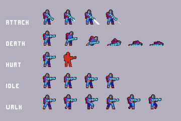 Power Station Enemy Sprite Sheets Download - CraftPix.net